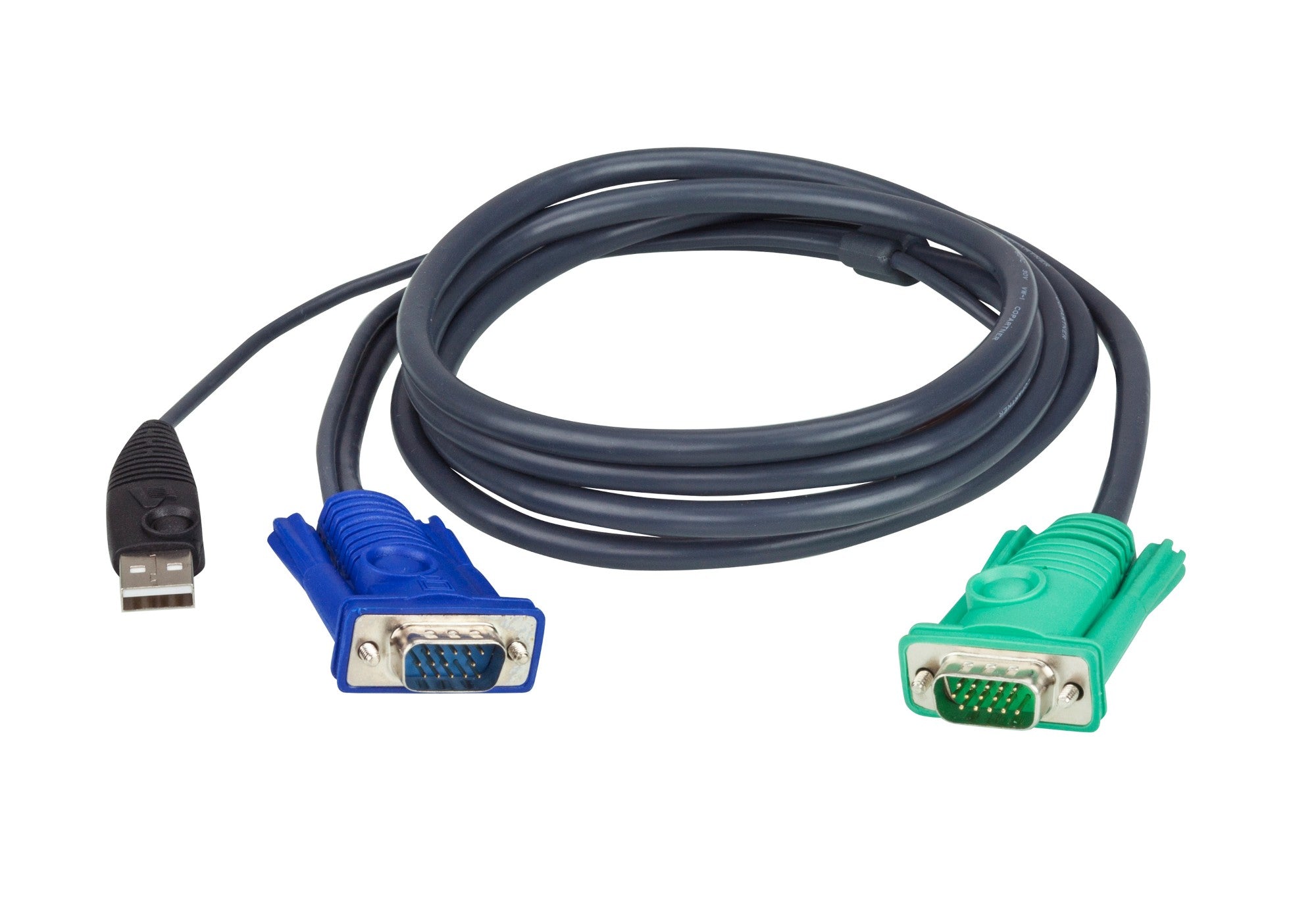 ATEN 2L-5203U | 2L-520 Series USB KVM Cable 3m, VGA + USB to SPHD-15 ...